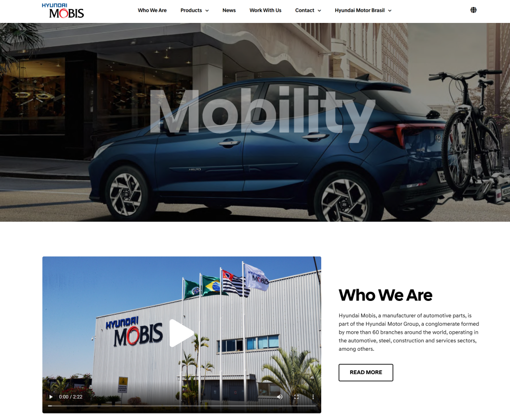 Hyundai Mobis launches institutional website to present brand products ...